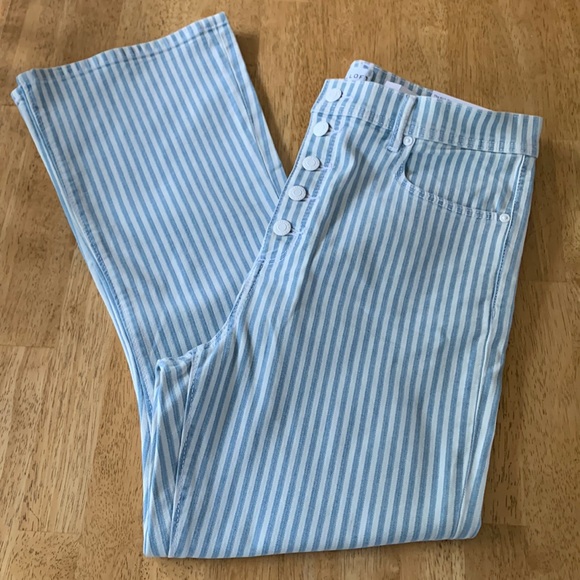 LOFT | Jeans | Nwt Loft Button Fly High Rise Kick Crop | Poshmark